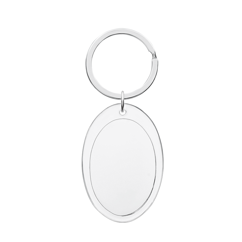 Personalised Acrylic Photo Keyring - Oval